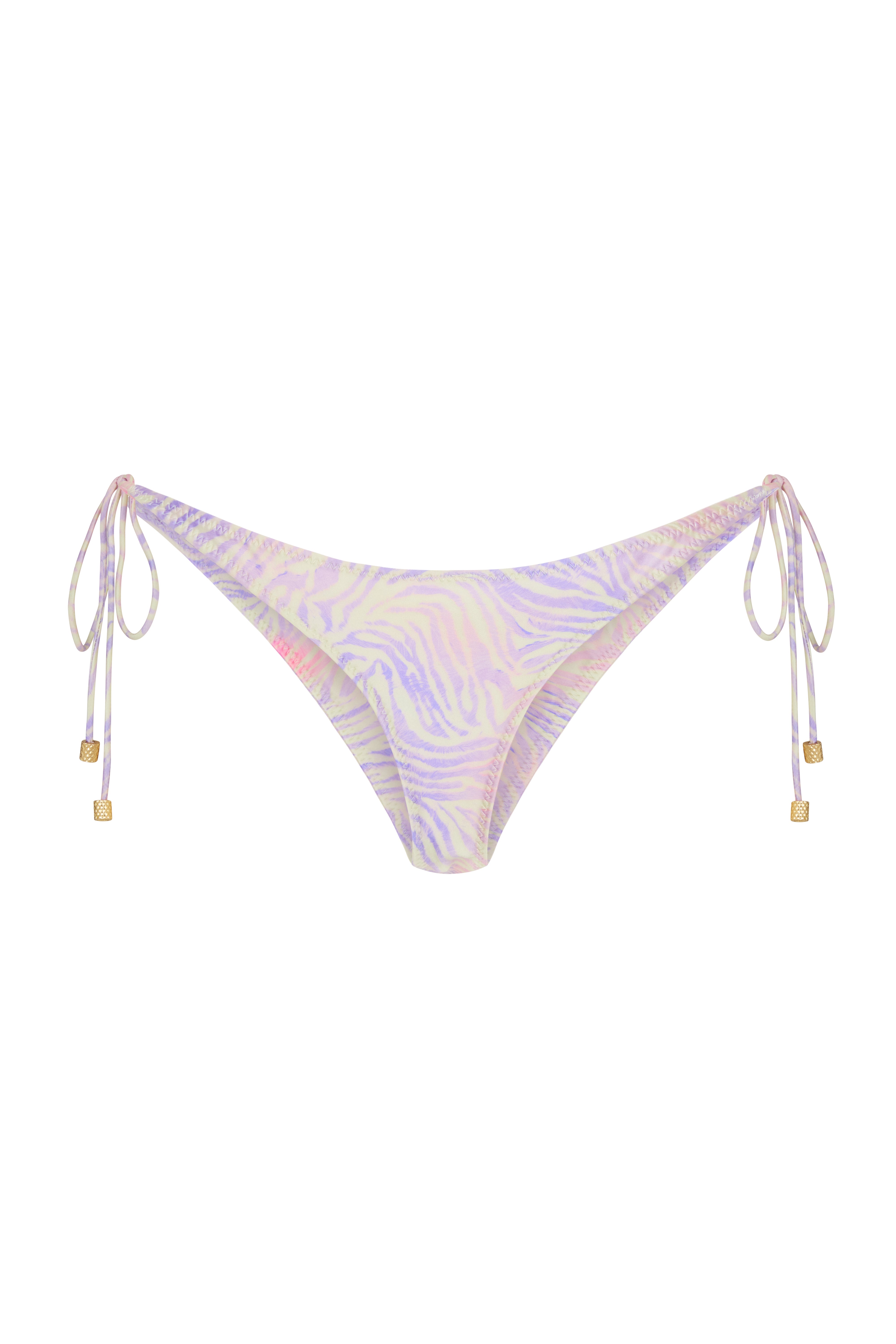 Eboni Zebra Haze – Tie Side Bikini Bottom | Sommer Swim EU
