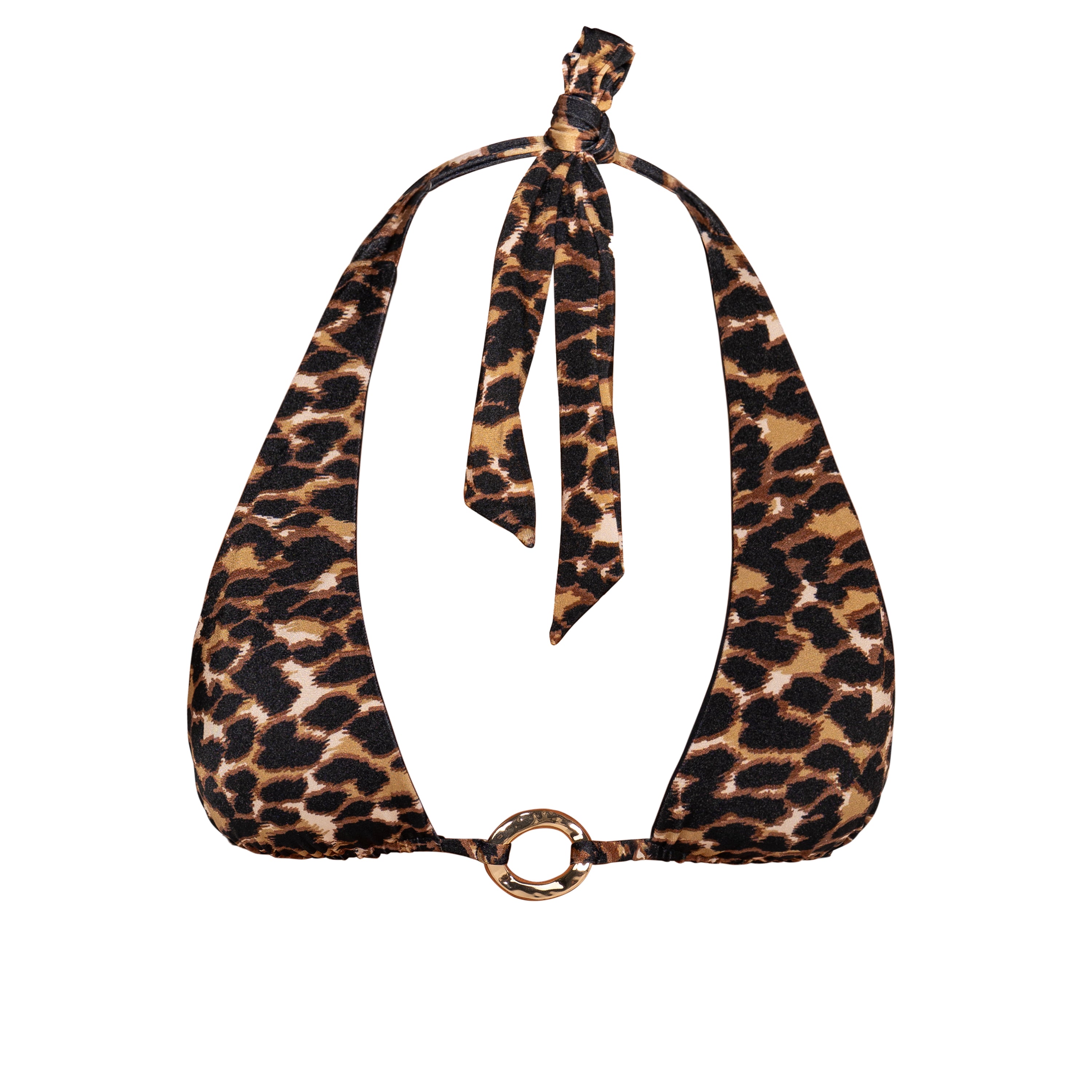 RYAN Leopard Luxe - Halter Bikini Top – Sommer Swim EU